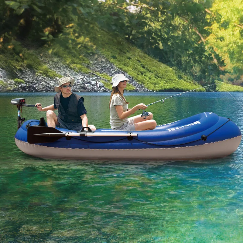 2-Person-WILDRIVER-fishing-boat-thick-PVC-inflatable-boat-kayak-dinghy ...