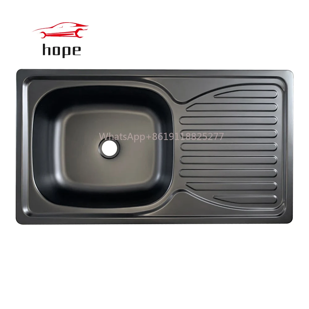 New-Design-Black-Coating-Stainless-Steel-Kitchen-Sinks-for-RV-Camper ...
