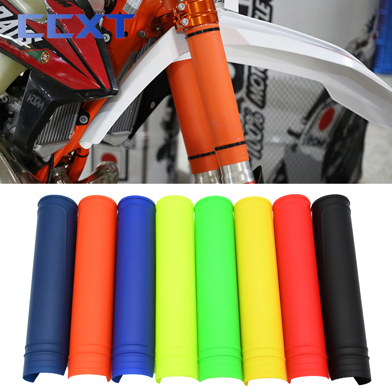 Motorcycle-Universal-Fork-Cover-Shock-Absorber-Guard-Protector-For-KTM ...