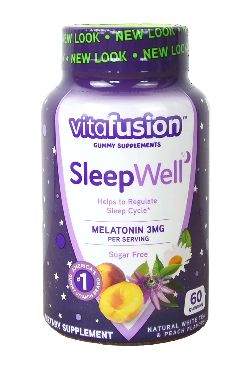 American-Vitafusion-Sleepwell-Sweets-Melatonin-3mg-60-Gummies-Sugar ...