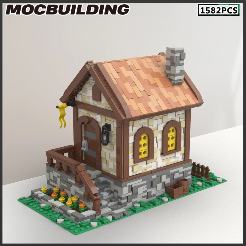 Moc Building Blocks Medieval Village House Architecture Model Diy ...