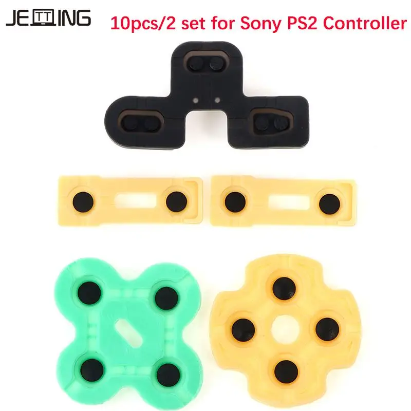 10Pcs-2Set-Conductive-Rubber-Contact-Pad-Button-D-Pad-For-PS2 ...