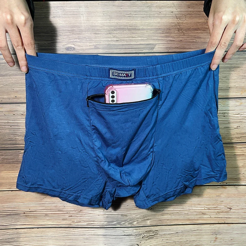 Men Boxer Hidden Pocket Secret Boxers Proof Safe Protector Underwear ...