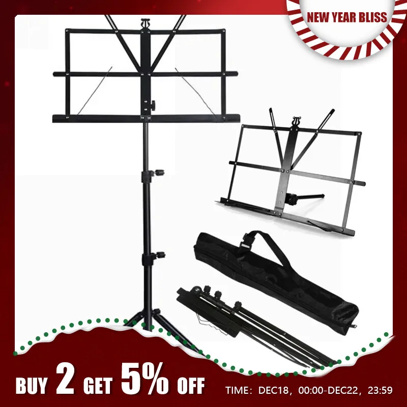 Music-Stand-2-in-1-Dual-Use-Folding-Sheet-Music-Stand-Desktop-Book ...