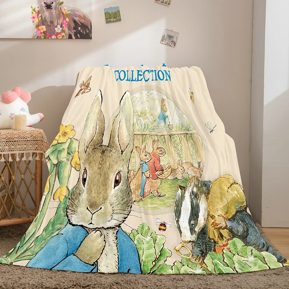 Soft-Sherpa-Blanket-Peter-The-Rabbit-Flannel-Blanket-for-Bedding-Room ...