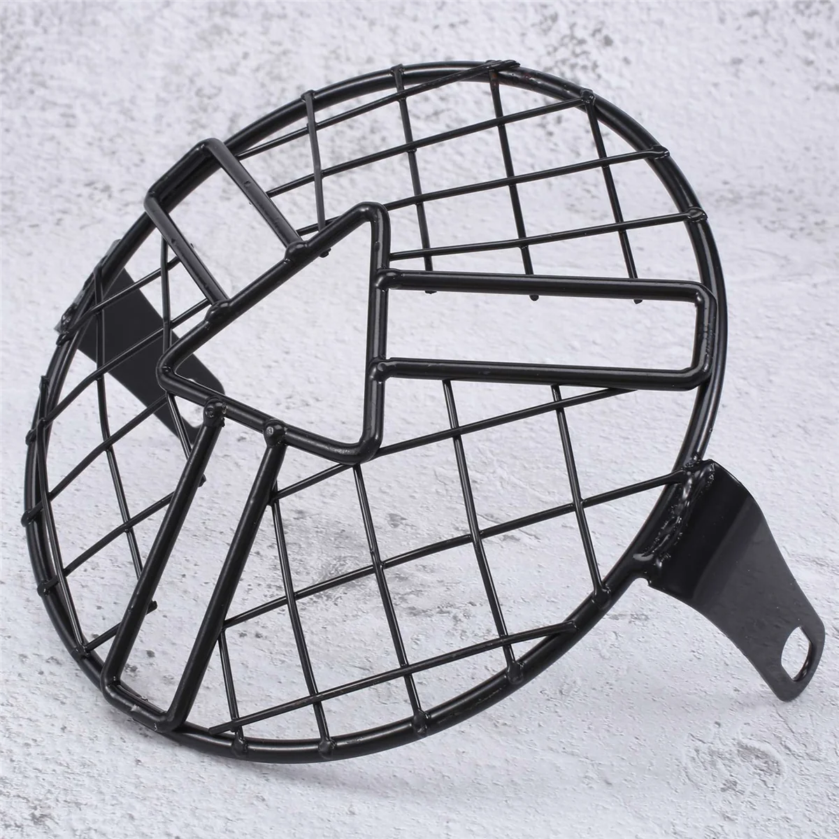 Motorcycle-Headlight-Lamp-Shade-Retro-Black-Shell-Round-Headlight ...