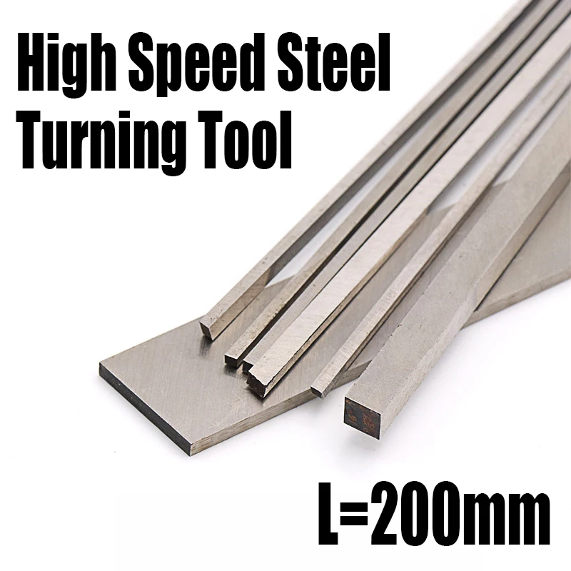 1PC L=200mm HSS High Speed Steel Turning Tool CNC Lathe Turning Tool ...