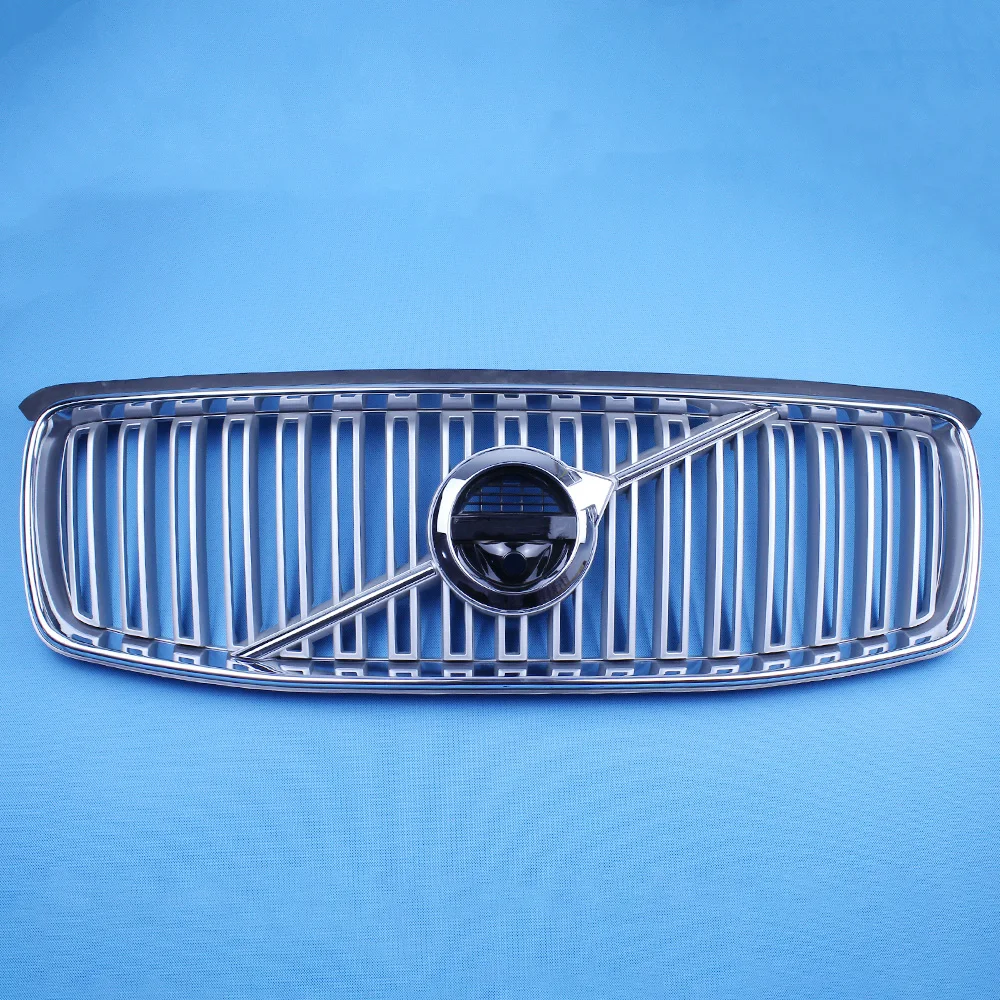 31425933 실버 크롬 프론트 범퍼 그릴 라디에이터 그릴 For VOLVO XC90 2016 2017 2018 2019 ...