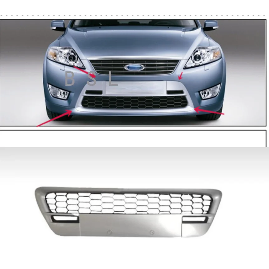 For Ford Mondeo 2007 2008 2009 2010 2011 2012 ABS Chrome Honey Bumper ...