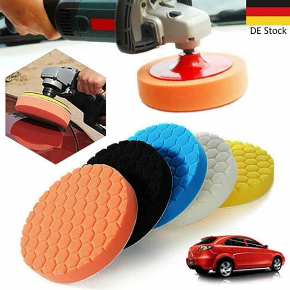 5PCS auto detailing pads polishing wheel for drill buffing kit 3/5/6/7 ...