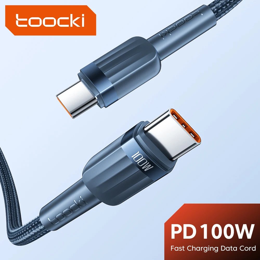 Toocki Cable USB tipo C de carga rápida, cargador de 100W y 66W, para Huawei, Xiaomi, Samsung ...