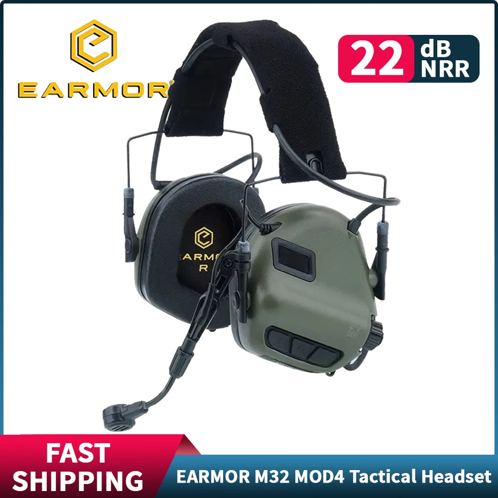 EARMOR M32 MOD4 Tactical Headset Anti Noise Headphones Military ...