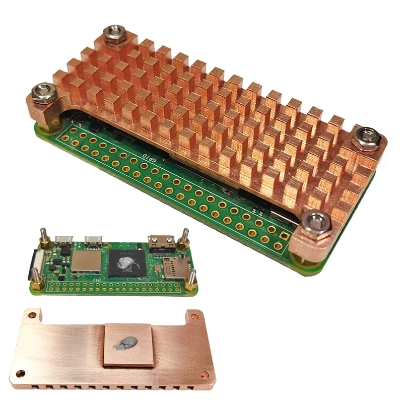 Raspberry-Pi-Zero-2-W-Pure-Copper-Heatsink-Protective-Case-Passive ...
