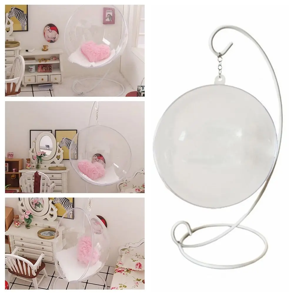 1-12-Scale-Dollhouse-Hanging-Basket-Black-White-Micro-Landscape ...