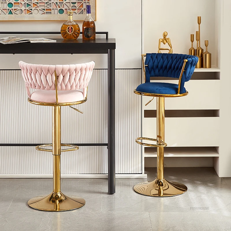 Nordic-Metal-Rotating-Bar-Chairs-Household-Kitchen-Counter-Stools-Light ...