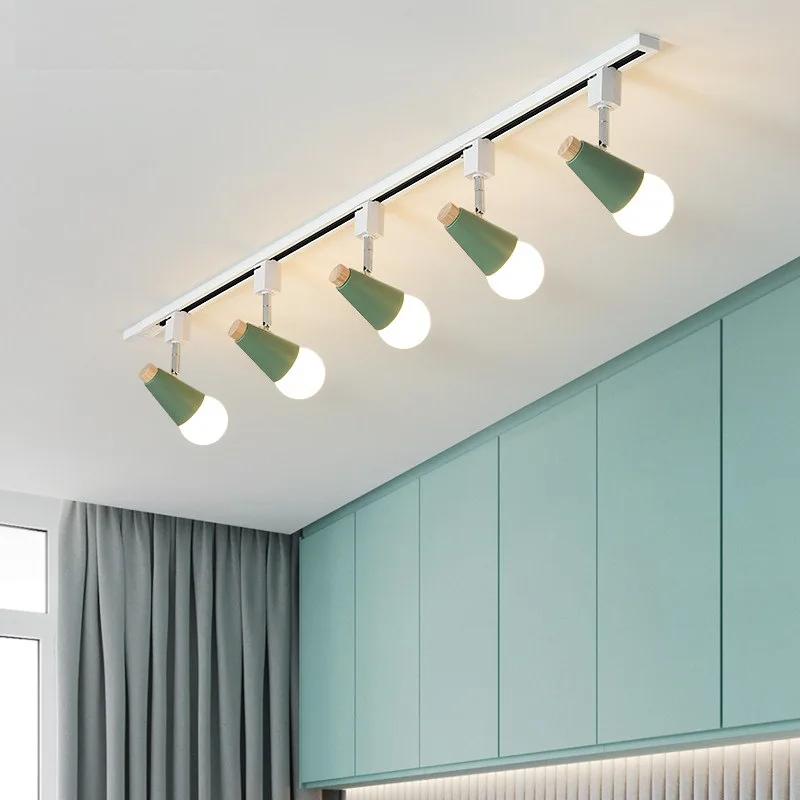 Long-Track-Light-Fixture-Led-Ceiling-Lamp-Modern-Nordic-Iron-Lighting ...