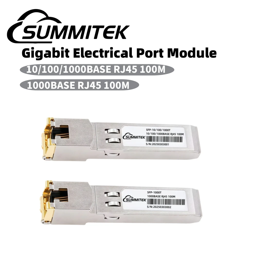SUMMITEK SPF-10/100/1000BASE RJ45 100M Adaptive Gigabit Electrical Port ...