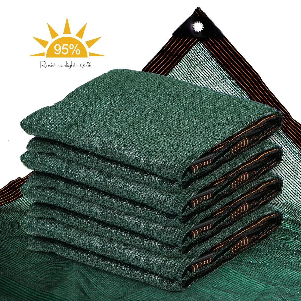 95-Shade-Heavy-Duty-Shade-Netting-Dark-Green-HDPE-Anti-UV-Sunshade-Net ...