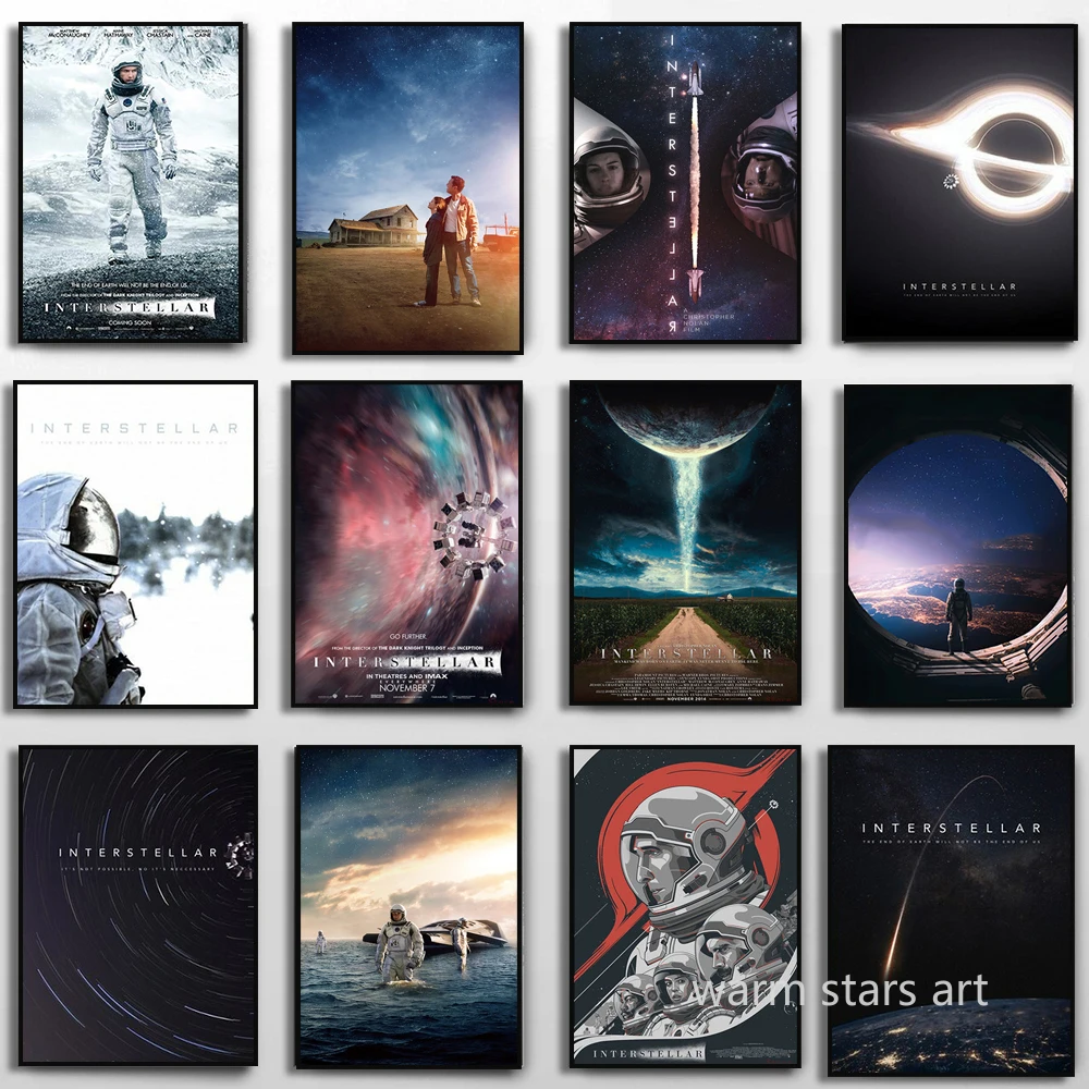 Science-Fiction-Movie-Interstellar-Canvas-Painting-Meta-Universe ...