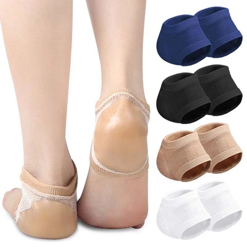 Silicone Gel Heel Pads Fasciitis | Silicone Sleeve Heel Spur Pads ...