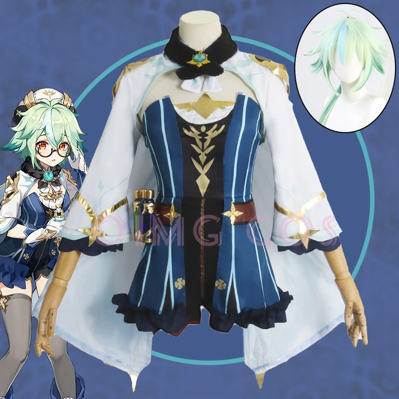 Genshin-Impact-Sucrose-Cosplay-Costume-Adult-Carnival-Uniform-Anime ...
