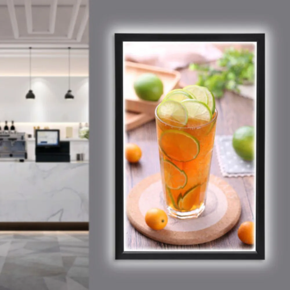 Bymaocar-Rectangular-Black-Frame-LED-Advertising-Signage-Poster-Frame ...