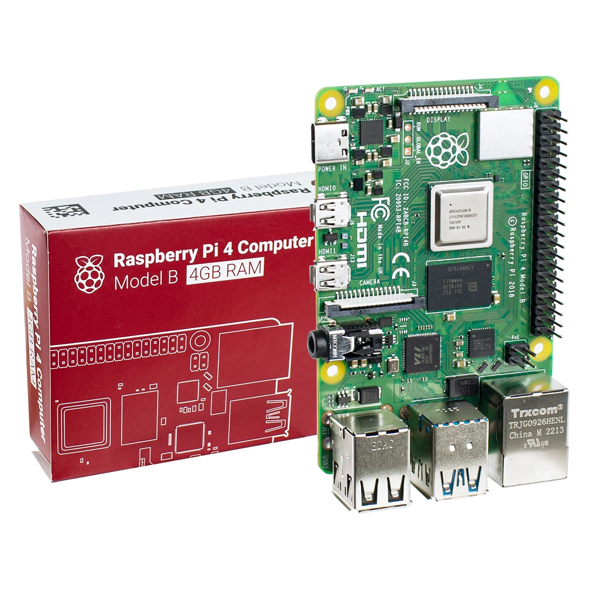Raspberry-Pi-4-Model-B-4b-8GB-4GB-RAM-BCM2711-Quad-Core-Cortex-A72-ARM ...