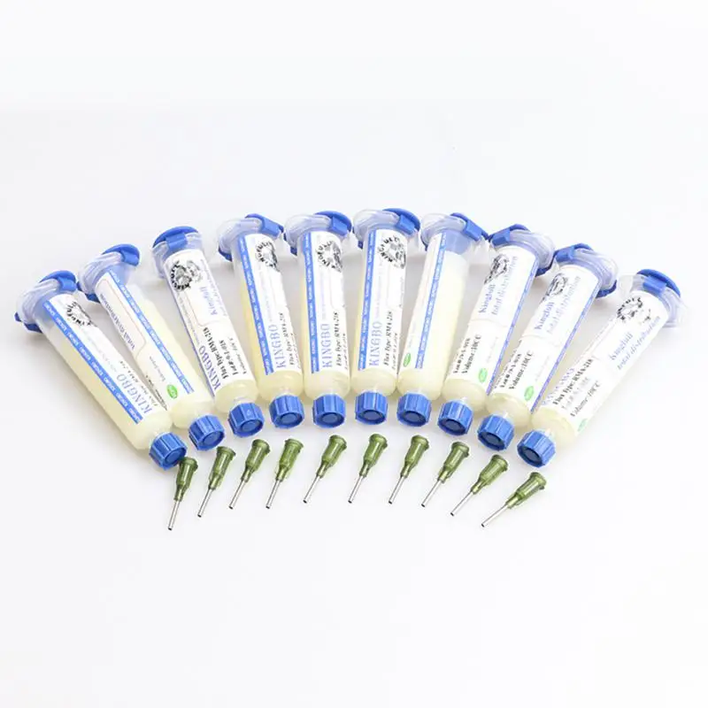 10cc Tin Solder Paste No-clean Leaded Sn63/pb37 Syringe Tin Liquid Flux ...