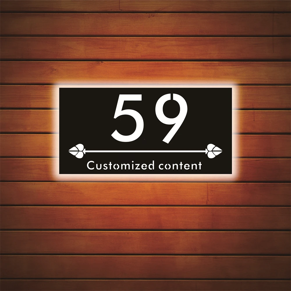 Custom-LED-House-Number-Sign-Personalized-Illuminated-Address-Plaque ...