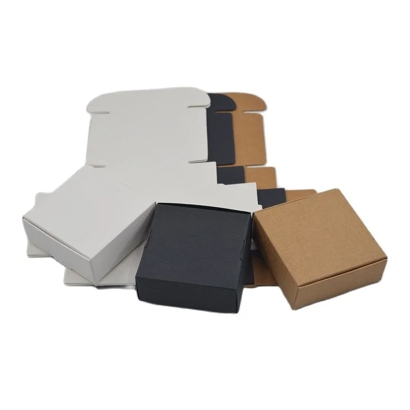 50pcs Samll Gift Boxes Diy Paper Soap Box Kraft Cardboard Package ...