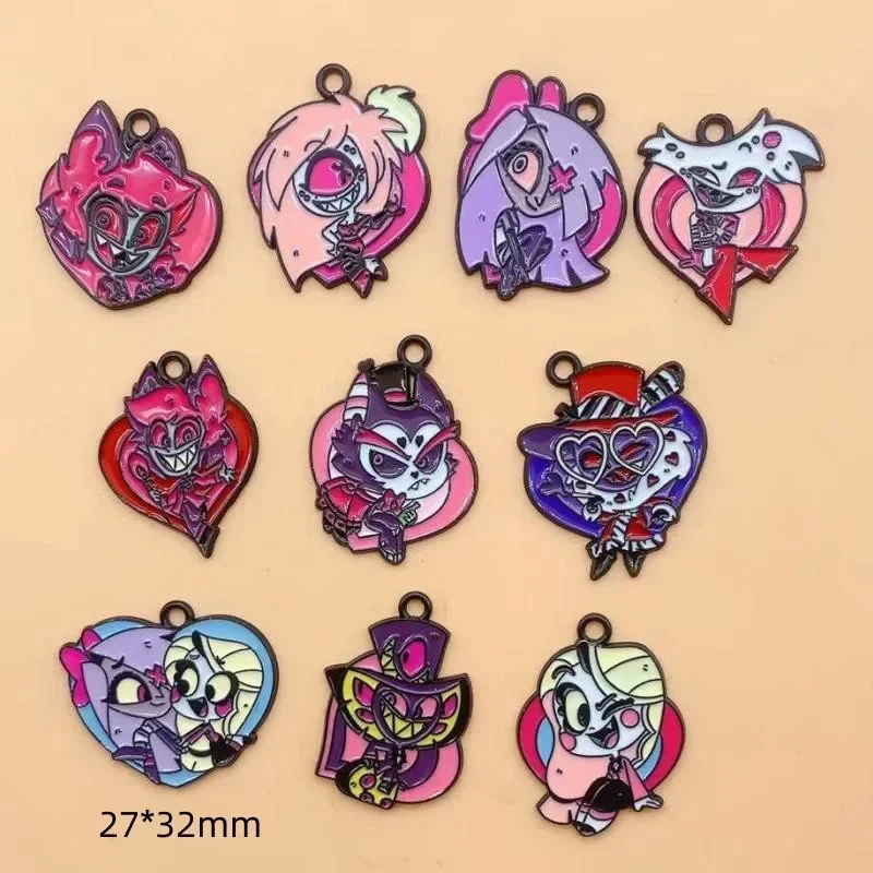 10pcs-Cartoon-Anime-Character-Charms-Earring-Pendant-DIY-Keychain ...