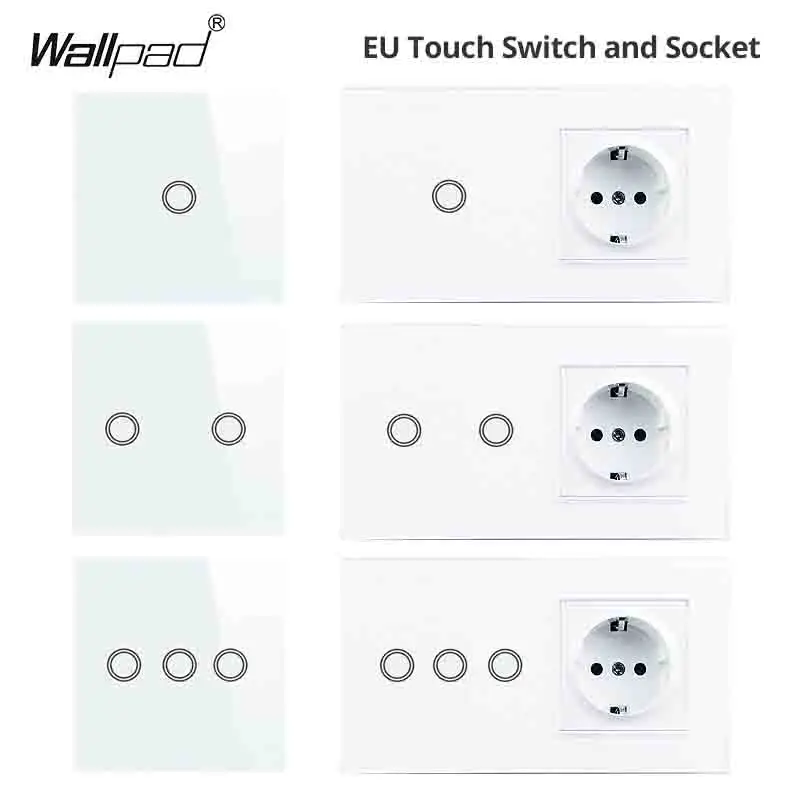 Wall-Light-Switches-com-luz-de-fundo-azul-LED-Power-Switches-1-Gang-2 ...