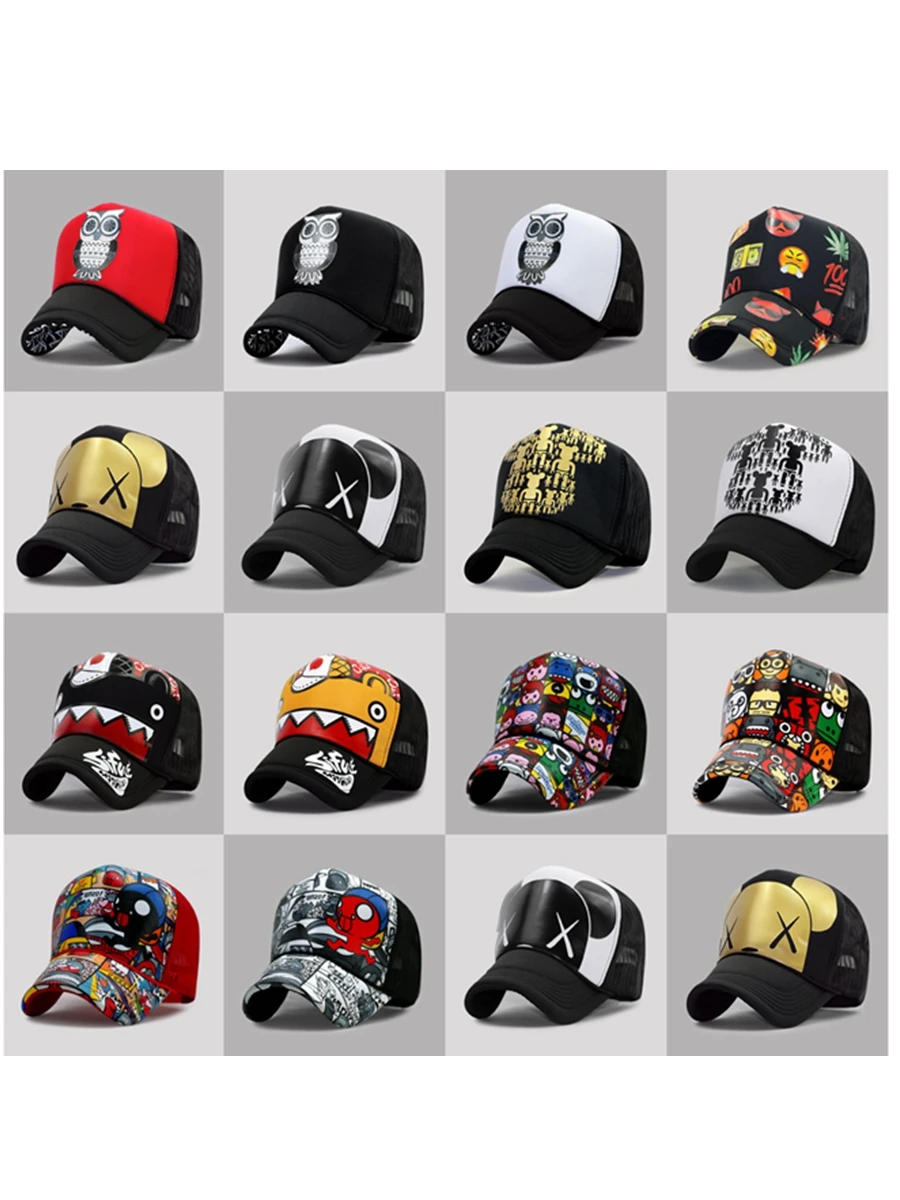 Wholesale Adult Summer Sun Hats Men Cool Hiphop Punk Rock Truck Cap ...