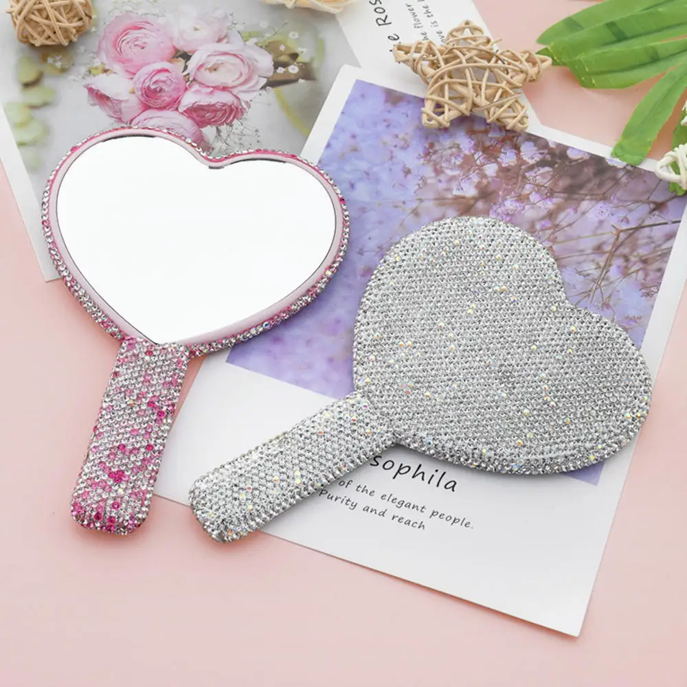 Diamond-Handheld-Makeup-Mirror-Love-Heart-Mirror-Female-Handle-Makeup ...