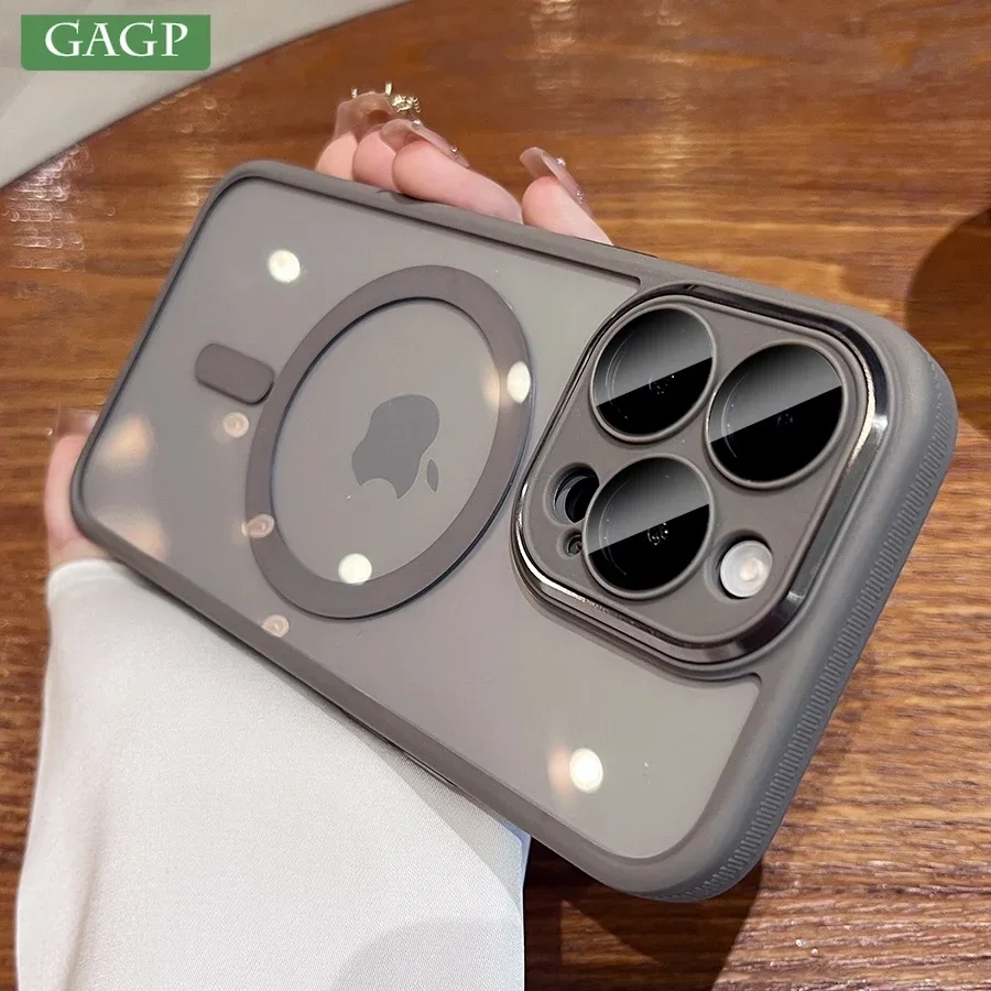 Original-Titanium-Gray-Magsafe-Case-for-iPhone-16-Pro-Max-Transparent ...