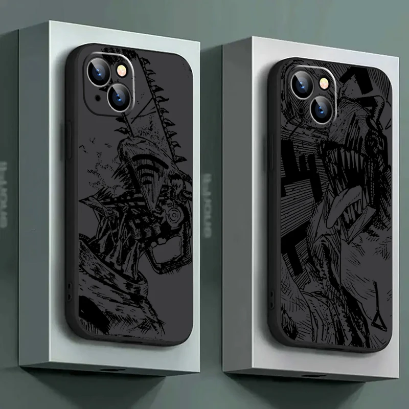 Anime-Chainsaw-Man-Phone-Case-For-iPhone-15-14-13-12-11-Pro-Max-Mini ...