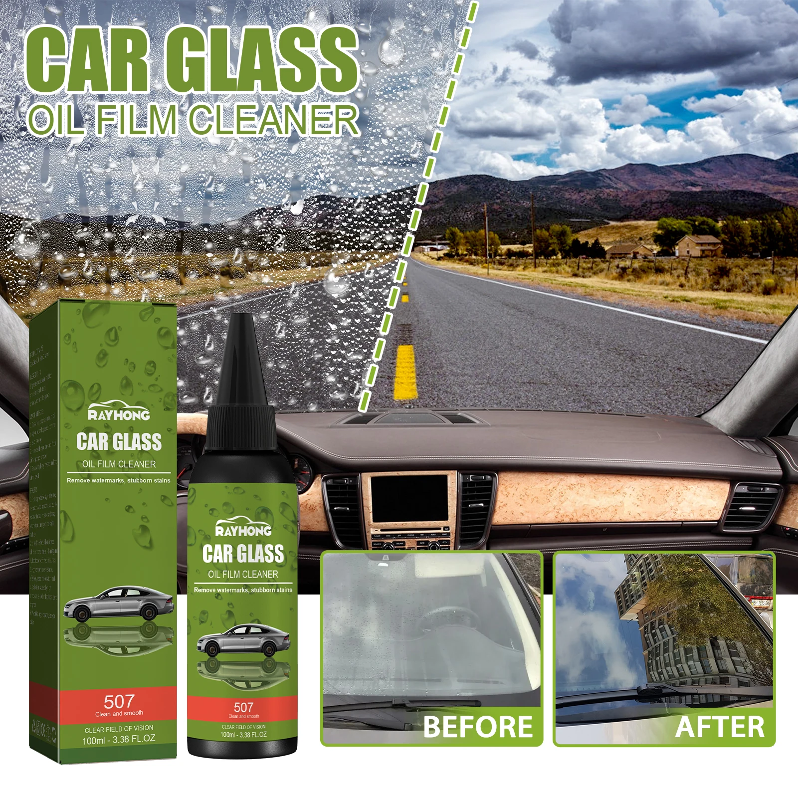 Car-Glass-Cleaner-Deep-Shine-Auto-Oil-Fil-Restorer-Car-Long-lasting ...
