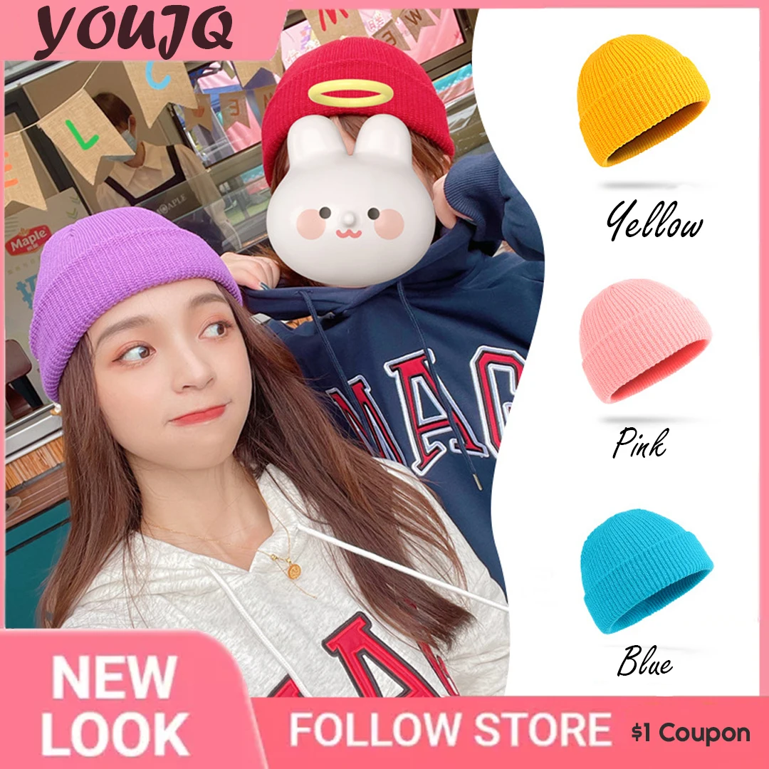 2023-Spring-Winter-Knitted-Warm-Cap-Unisex-Thick-Warm-Cap-Elasticity ...