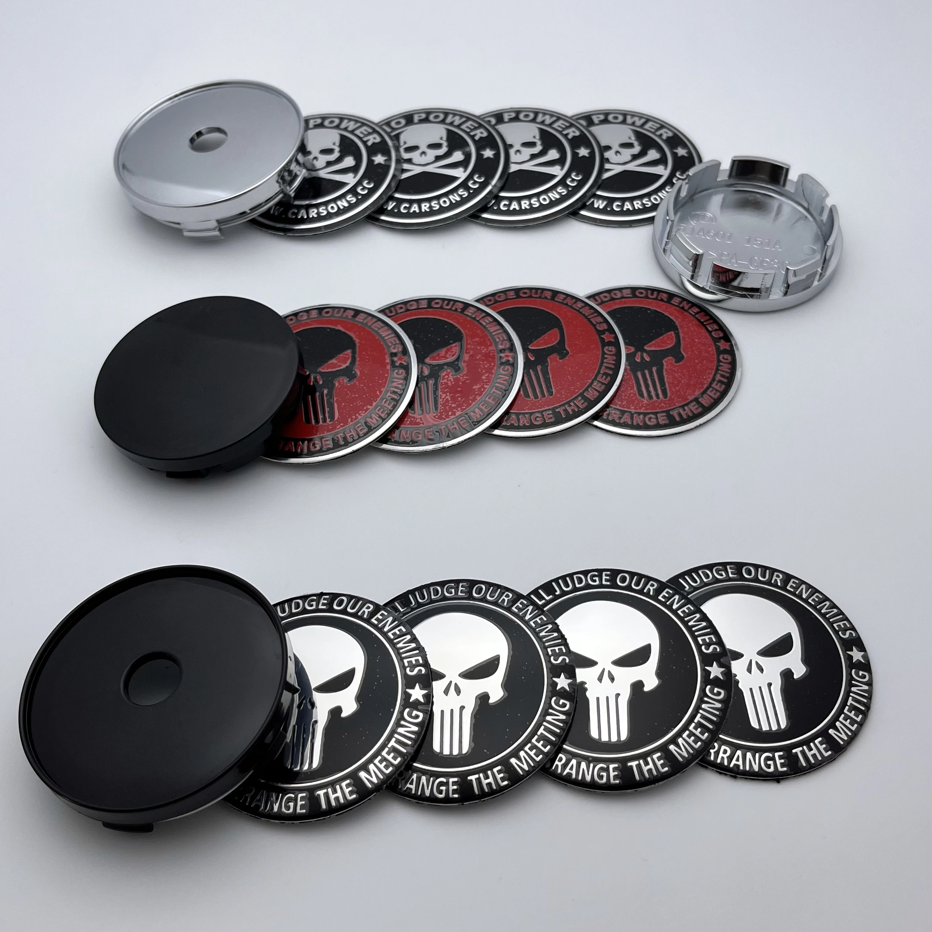 4pcs-Set-56mm-Car-Wheel-Center-Hub-Cap-Emblem-Sticker-Fit-For-SKULL ...