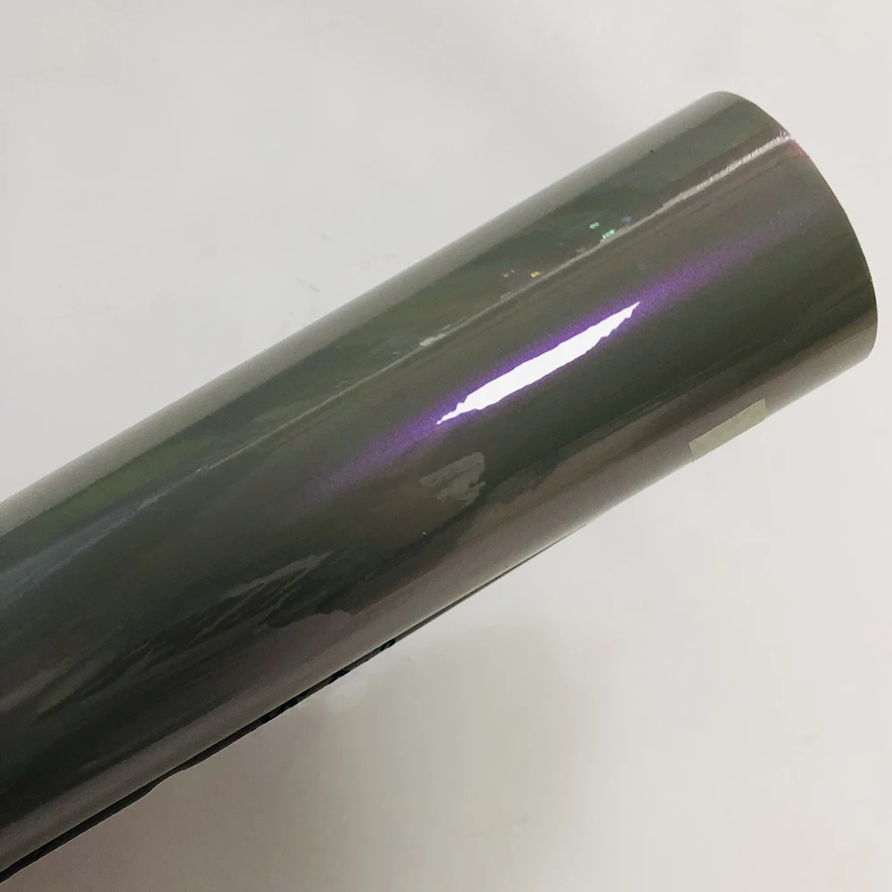 DELUTION-LIGHT-GREY-PURPLE-Glossy-Twin-Color-Vinyl-Wrap-Motorbike-Car ...