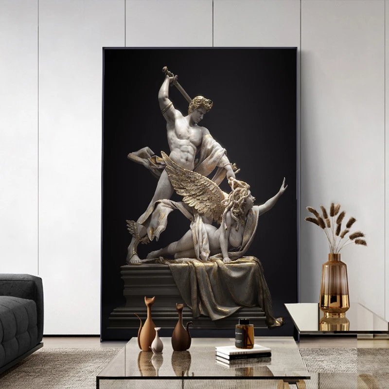 Perseus-con-la-cabeza-de-Medusa-escultura-art-stica-p-ster-de-mitolog-a ...