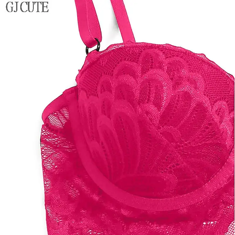 Sexy Lingerie Lace Underwear Halter Garter Erotic Lingerie Set - Amour ...