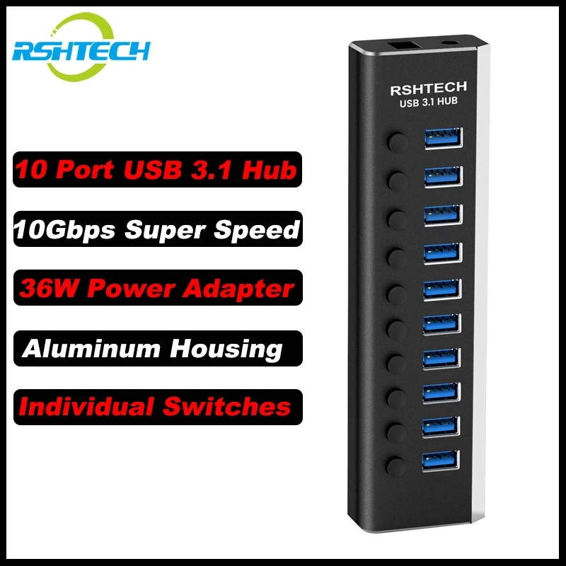 RSHTECH-USB-Hub-10-Port-USB-3-2-Gen-2-Expander-10Gbps-36W-12V-3A-Power.jpg