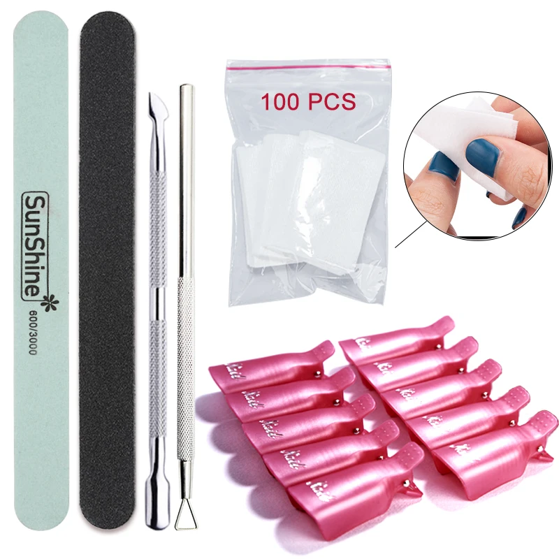 Gel-Nail-Polish-Remover-Tools-Kit-Cleaner-Nail-Degreaser-With-Nail ...