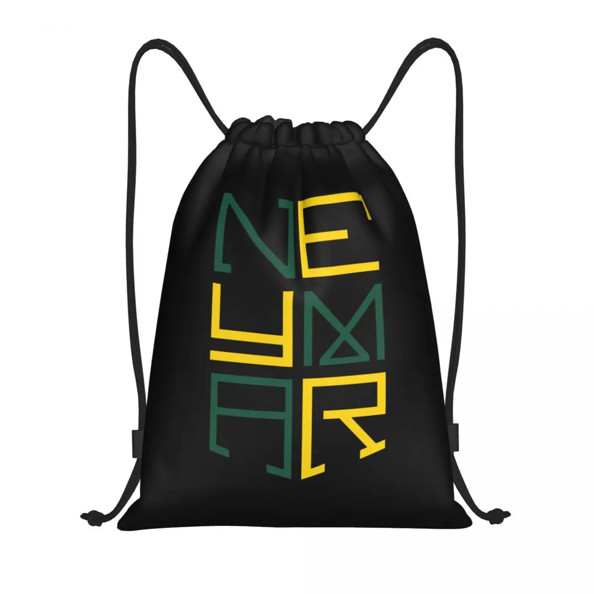 Custom Neymar JR Football Drawstring Bags Women Men Lightweight Soccer ...