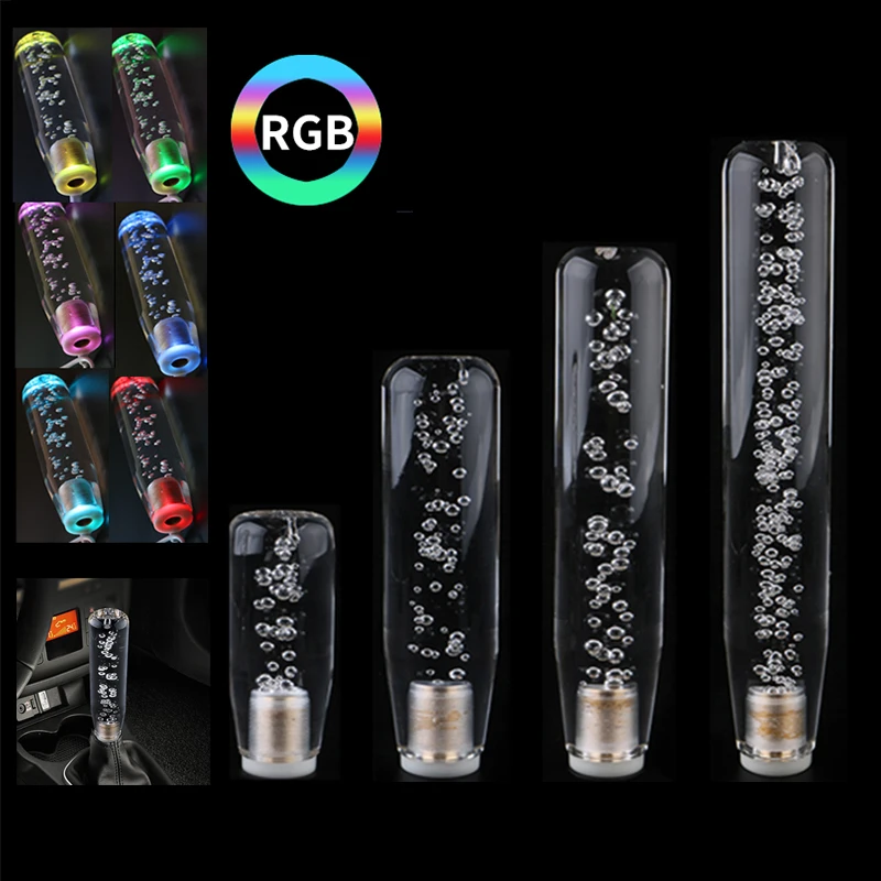 Universal-Crystal-RGB-Shift-Knob-Stick-Manual-Transmission-Bubble-LED ...