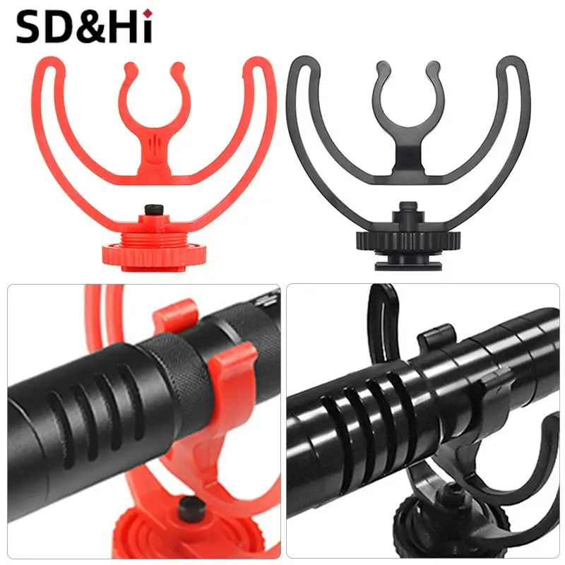 1pc Camera Hot Shoe Shock Mount with Rycote Lyre Bracket for Rode ...