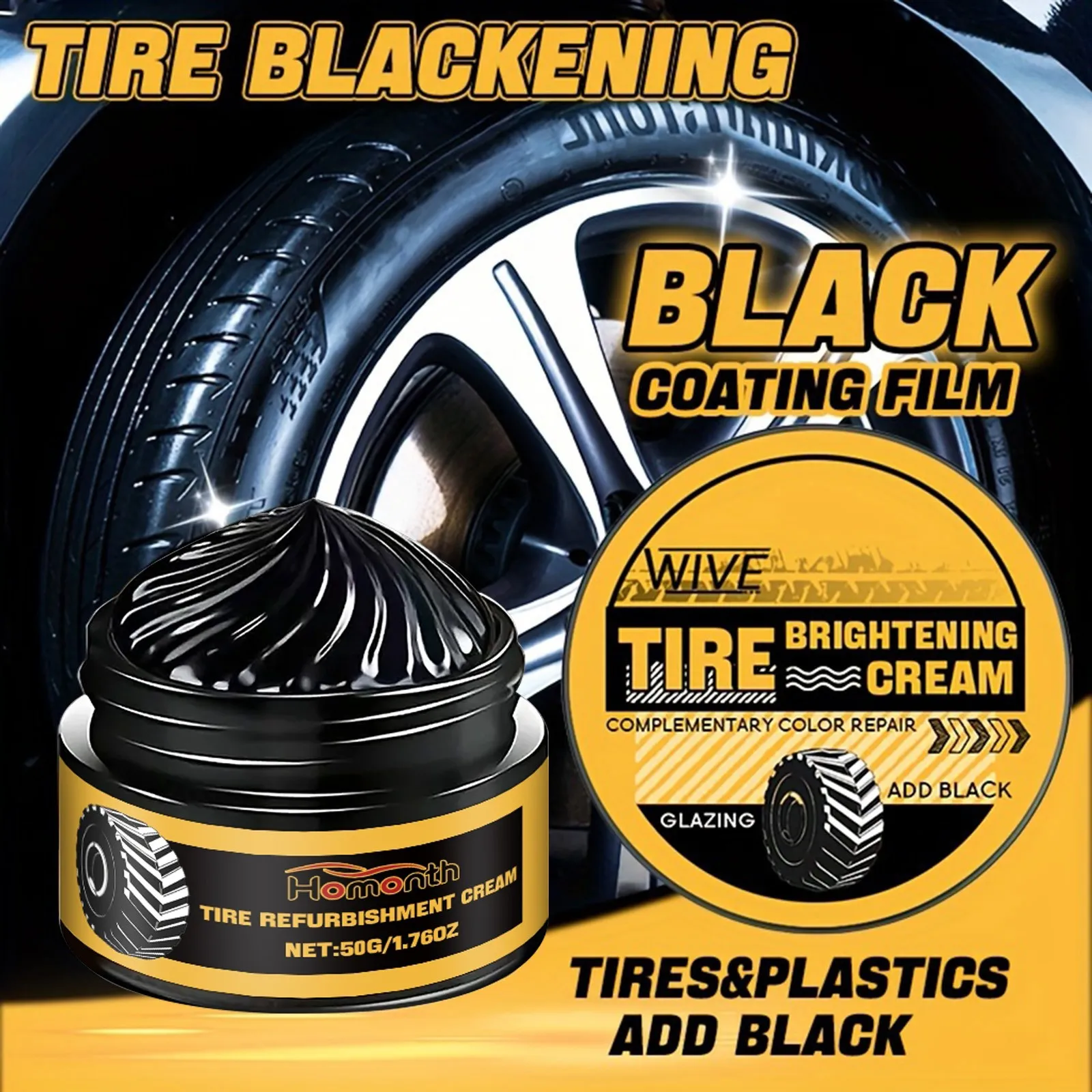 100g-Car-Tire-Maintenance-Tire-Shine-Coating-Tyre-Gloss-Sealant-Wax-Hydrophobic-Tire-Cleaner-Car ...