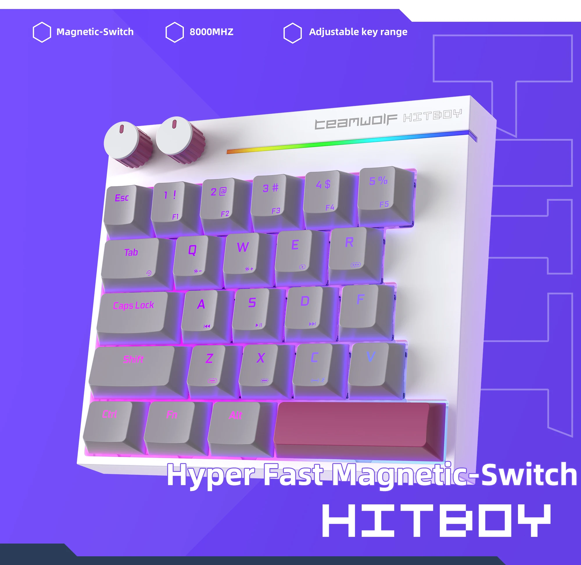 ZUOYA-HK25-Mechanical-Keyboard-Magnetic-Switch-Smart-Speed-X-Quick ...