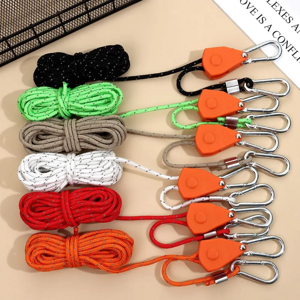 Fixed Buckle Pulley Adjustable Rope Fastener Tent Rope Tensione Ratchet ...